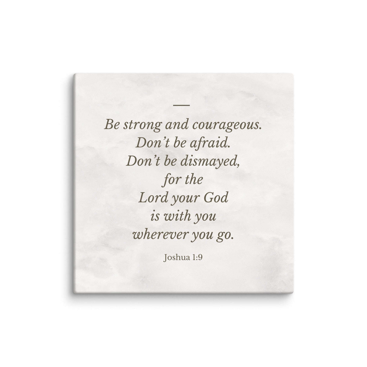 Joshua 1:9 Scripture Verse Be strong Canvas Print Wall Art