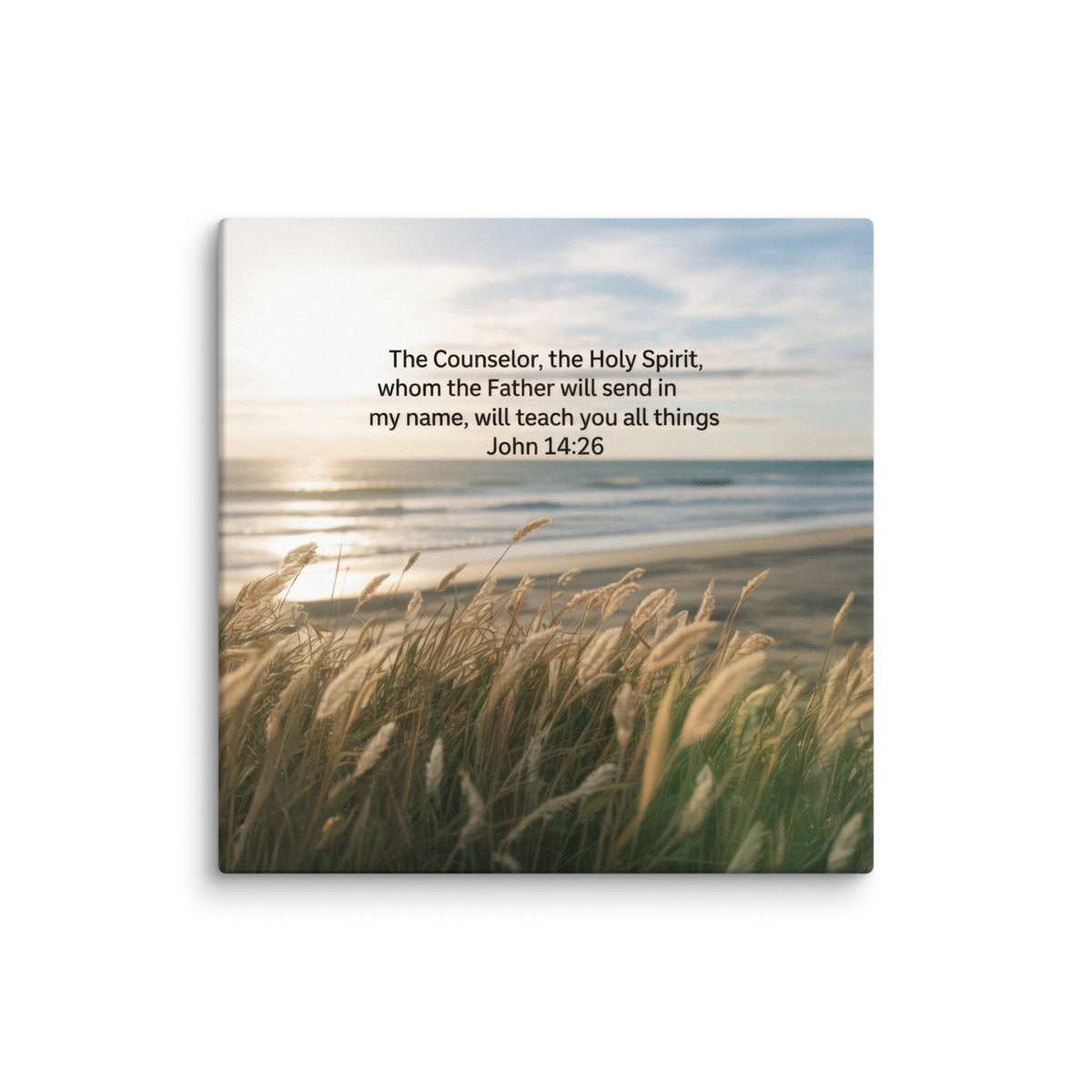 John 14:26 Bible Verse in my name Canvas